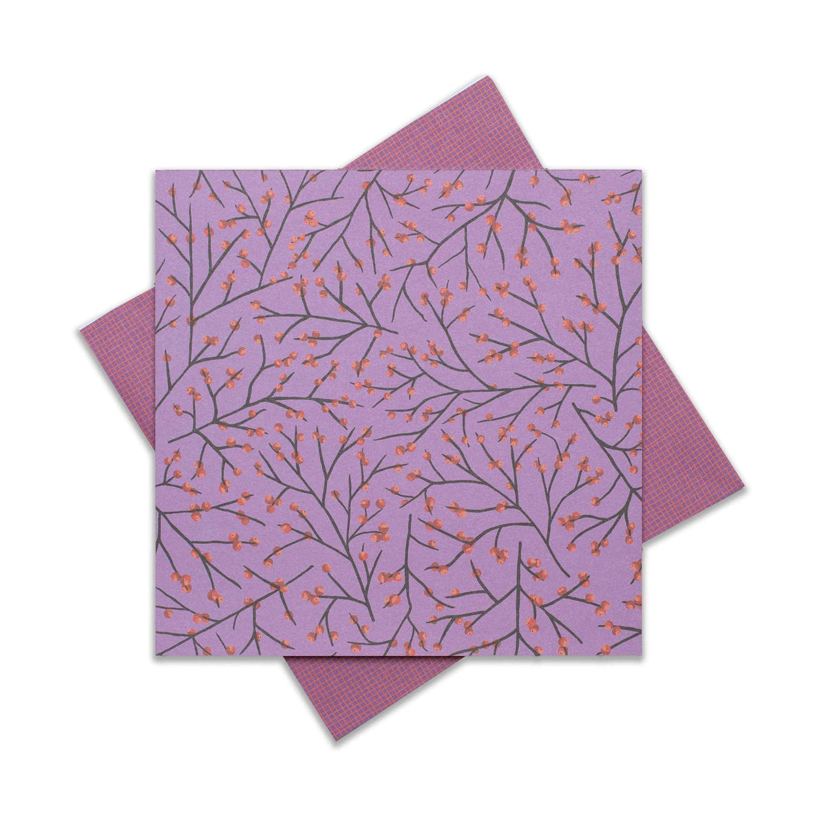 Origami Papier: lila Ilexweige aus Recyclingpapier | MyPrettyCircus